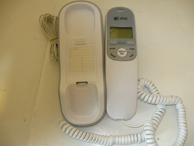 PHONE, AT & T, Push Button Dial, Memory, Speed Dial, Programable White ...