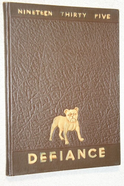 1935 DEFIANCE HIGH School Yearbook Annual Defiance Ohio OH - 35 édition ...
