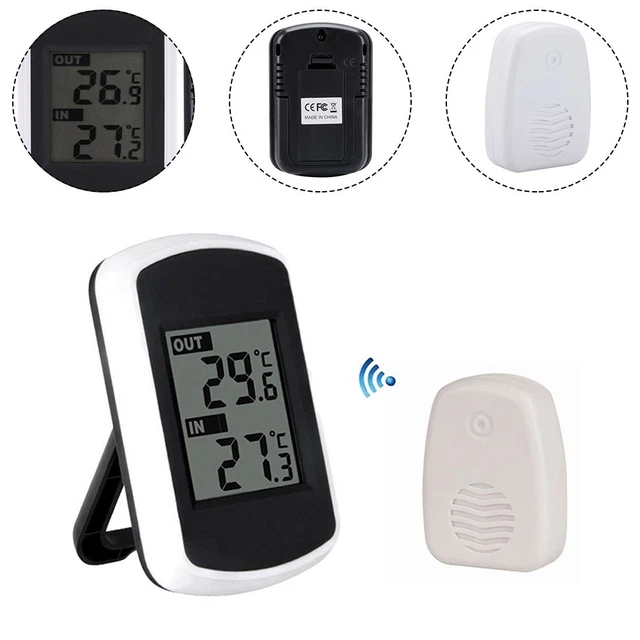 ANALYSEUR DE TEMP??RATURE int??rieur avec pack de 5 mini thermom??tre num??rique EUR 23,20 ...