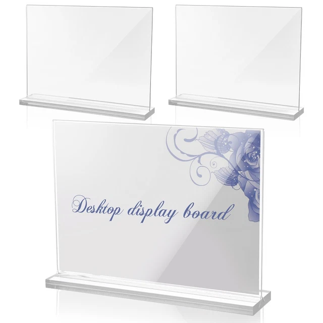 3 PCS PLATE Display Stand Card Rack Double- Sign Holder $49.50 ...