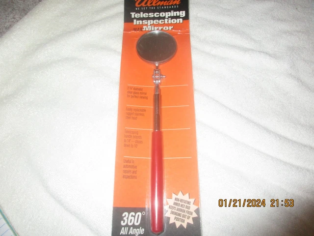 ULLMAN C-2 CIRCULAR Magnifying Telescoping Inspection Mirror, 2-1/4 ...