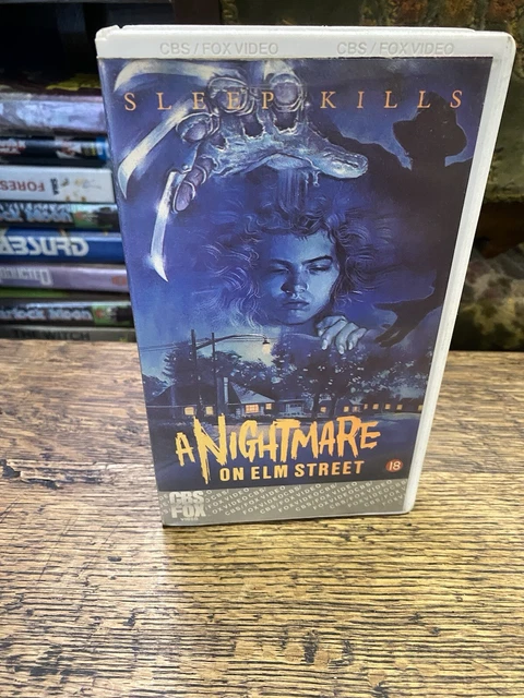 A NIGHTMARE ON ELM STREET Original PAL/VHS deleted version. Wes Craven ...