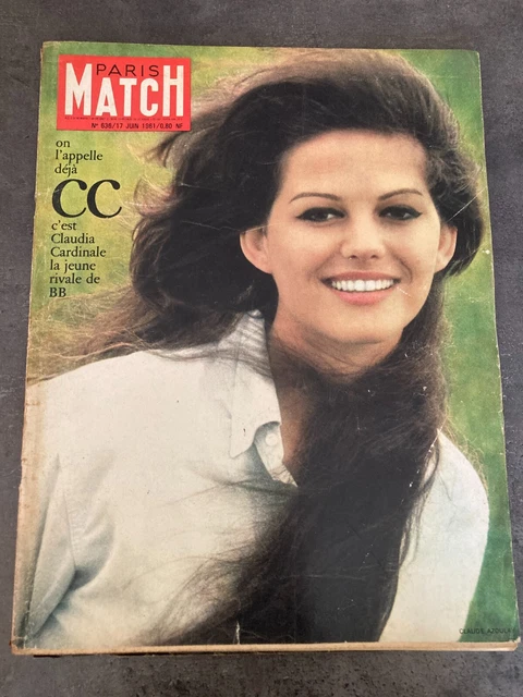 PARIS MATCH N°636 17/6/1961 CLAUDIA CARDINALE KENNEDY HOUPHOUET FABIOLA ...