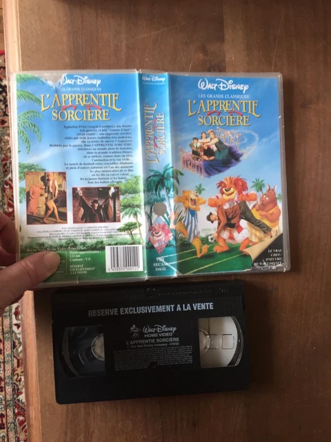 CASSETTE VIDEO VHS CINEMA apprentie sorcière disney angela lansbury ...