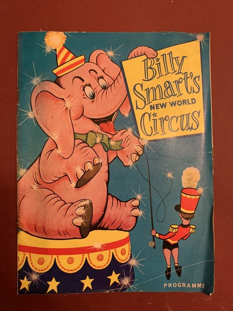 VINTAGE: VERY RARE 1965 Billy Smart's Circus programme £15.99 - PicClick UK