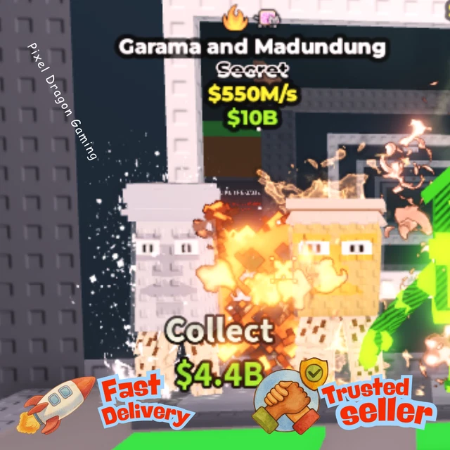 STEAL A BRAINROT🧠 Garama and Madundung 550M/s 2 Traits🧠Cheap Fast🌞 🚀 £ ...