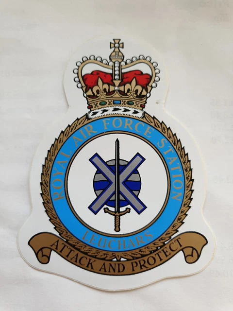 RAF ROYAL AIR Force RAF Leuchars Crest Sticker £5.00 - PicClick UK