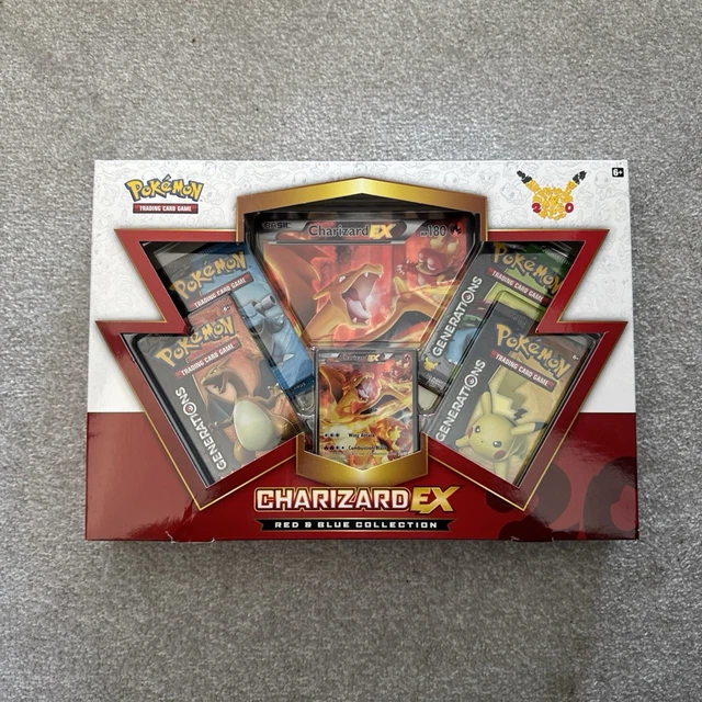 POKEMON TCG CHARIZARD EX Box 20th Anniversary Red & Blue Collection ...