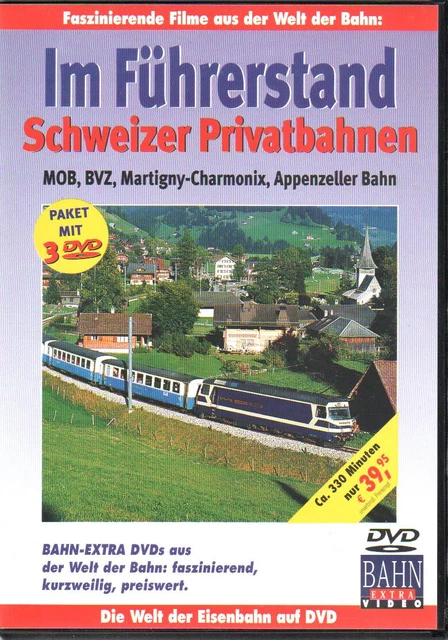 DVD TRAIN EXTRA: Swiss private trains in cab / 330 minutes £16.73 ...