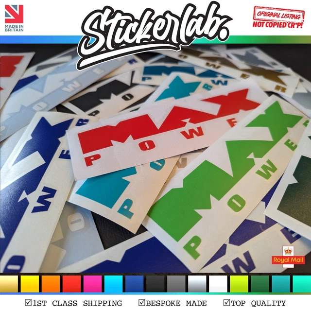MAX POWER STICKER, decal, vinyl, magazine, fast car, REVS, jdm, car ...