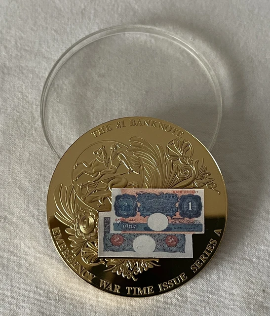 50MM £1 BANKNOTE British Banknotes Coin Wartime Issue Series A ...