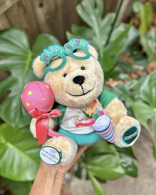 STARBUCKS CHINA EXCLUSIVE Happy Birthday Singing Bearista Plushie $83. ...