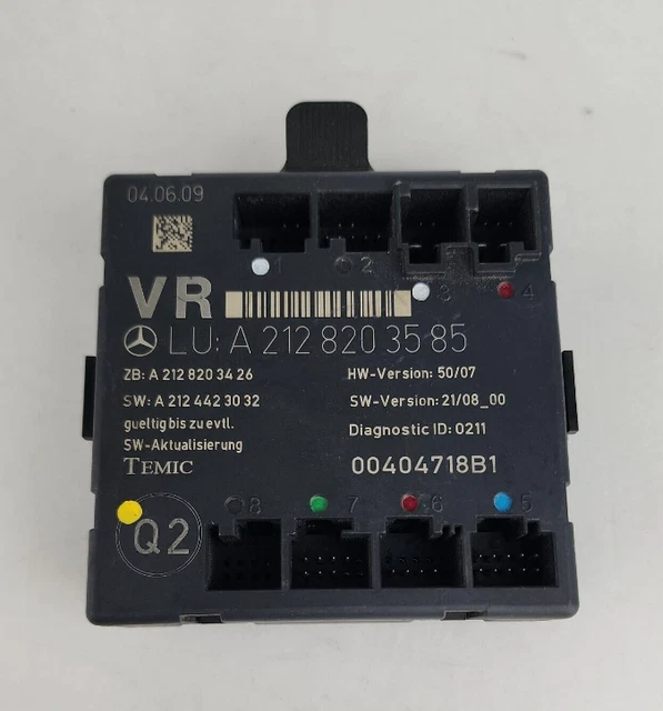 MERCEDES BENZ W204, W212 Driver Door Control Module ECU A2128203585 EUR ...