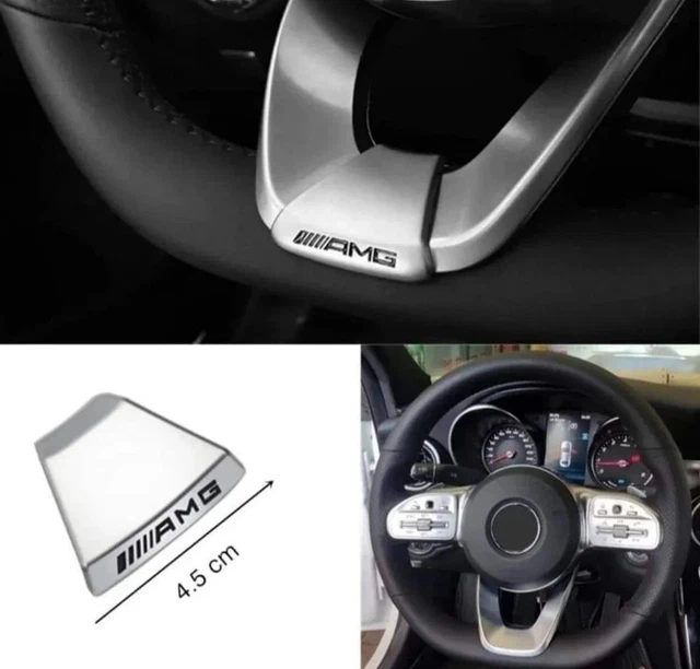 STEMMA VOLANTE AMG Mercedes Logo Sterzo Emblema CLASSE A B C CLA E 2019 ...