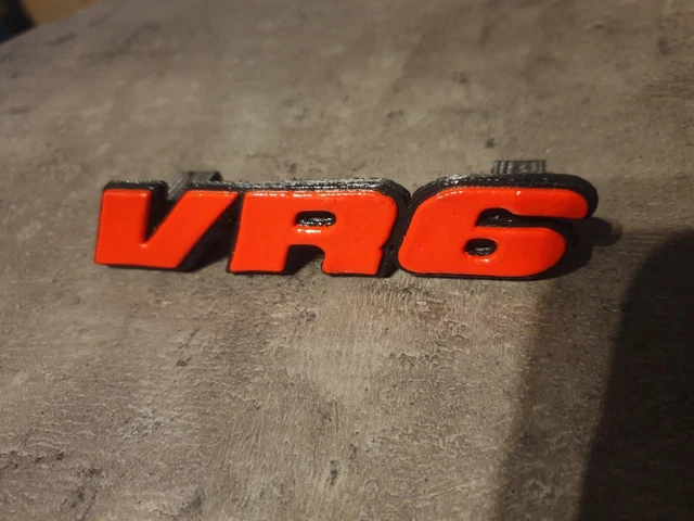 POUR VOLKSWAGEN CORRADO - Logo de calandre VR6 - complète 3d inprimente ...