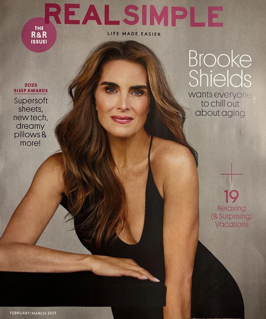 REAL SIMPLE MAGAZINE March 2025 Brooke Shields £9.25 - PicClick UK