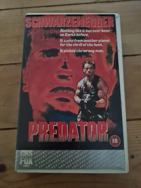 PREDATOR- SCHWARZENEGGER BIG Box, Ex Rental Cbs Fox Release Vhs ...
