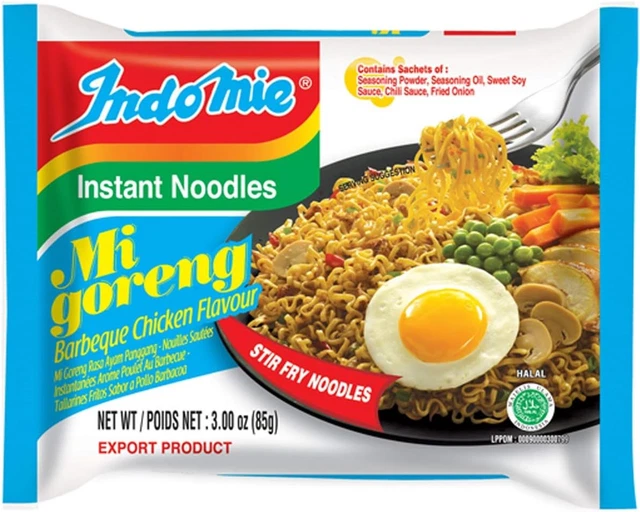 INDOMIE MIGORENG BBQ Chicken Flavour Instant Noodles 5x80g $9.81 ...