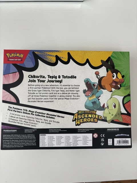 POKÉMON TCG MEGA Evolution-Ascended Heroes First Partners Deluxe Pin ...