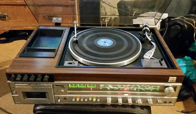 VINTAGE AIWA STEREO Turntable Cassette Music System Model Af-5080A £89. ...