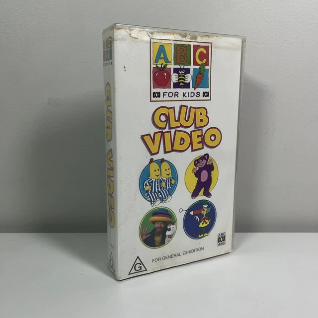 1998 ABC KIDS Club Video VHS Tape (RARE). Bananas In Pyjamas Hooley ...