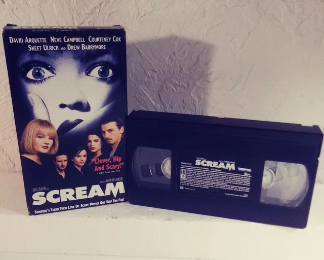 SCREAM (VHS/VCR, 1997) Neve Campbell, David Arquette. Film de Wes ...