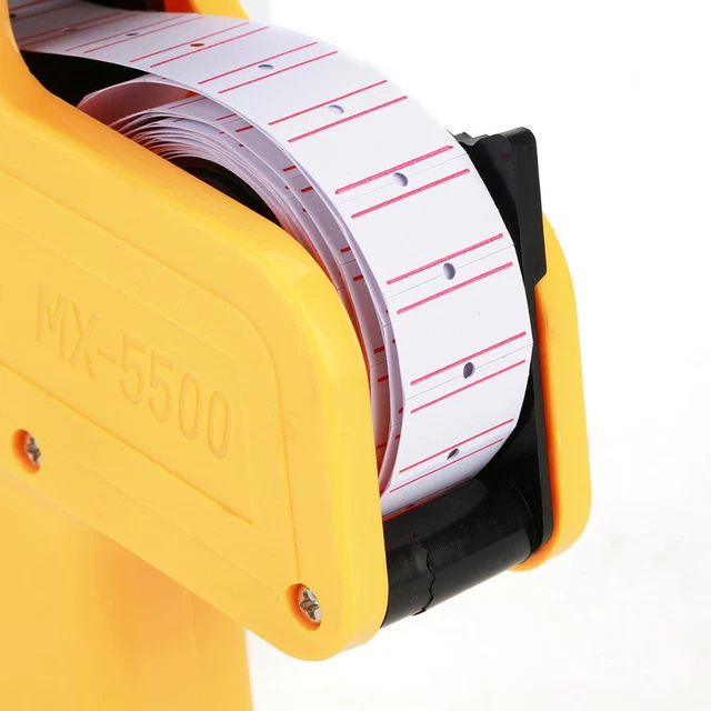 YELLOW MX-5500 LABELER 8 Digits Price Label Gun Retail Tool Include ...