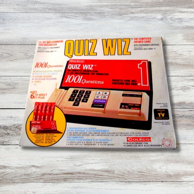 VINTAGE 1970'S QUIZ WIZ Game By Coleco COMPLETE $69.99 - PicClick CA