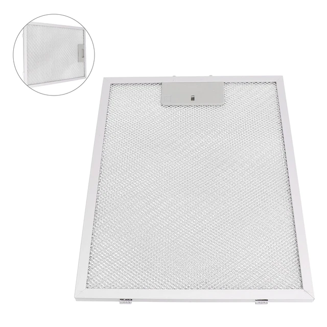 FILTRO CAPPA CUCINA Acciaio Inox Strato Grasso Alluminato 322x249x9mm ...