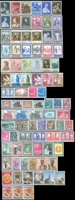 VATICAN 86 Timbres/stamps (1964-1967) Complete years Neuf**/MNH EUR 2 ...