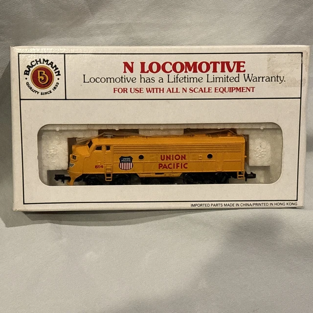 BACHMANN N SCALE Train Engine EMD F9 - Diesel Locomotive Union Pacific ...
