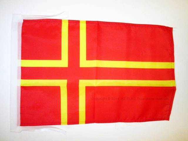 DRAPEAU NORMANDIE CROIX DE SAINT OLAF 45x30cm - PAVILLON MOUVEMENT ...