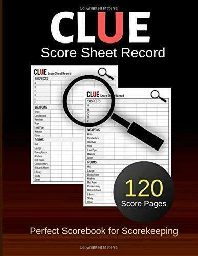 CLUE SCORE SHEET RECORD: CLUE CLASSIC SCORE SHEET BOOK, By Lori Mcneil ...