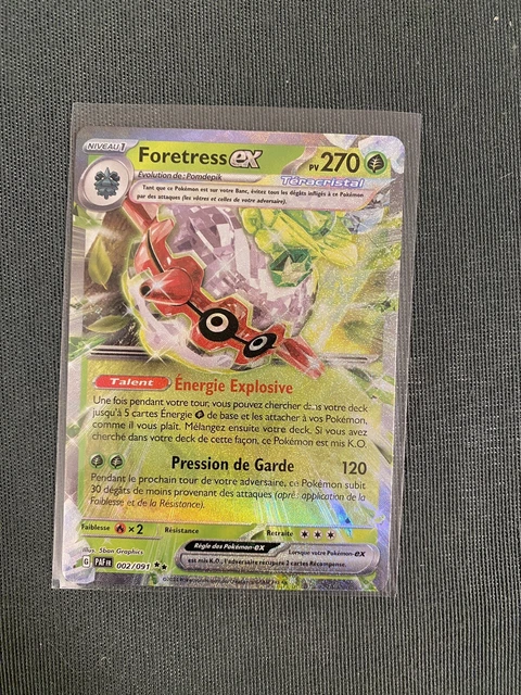 CARTE POKEMON FORETRESS EX 002/091 - EV4.5 PAF - Destinée de Palde - FR ...