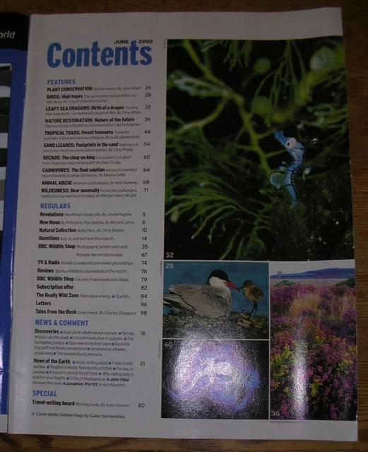 BBC WILDLIFE MAGAZINE - Vol. 20 No. 6 June 2002 £7.99 - PicClick UK