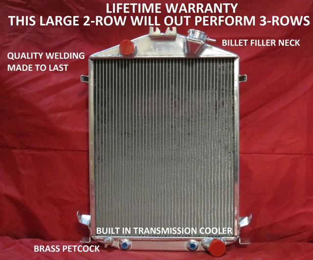 1928 1929 1930 1931 Ford Model A Street/Rat Rod Aluminum Radiator Chevy ...
