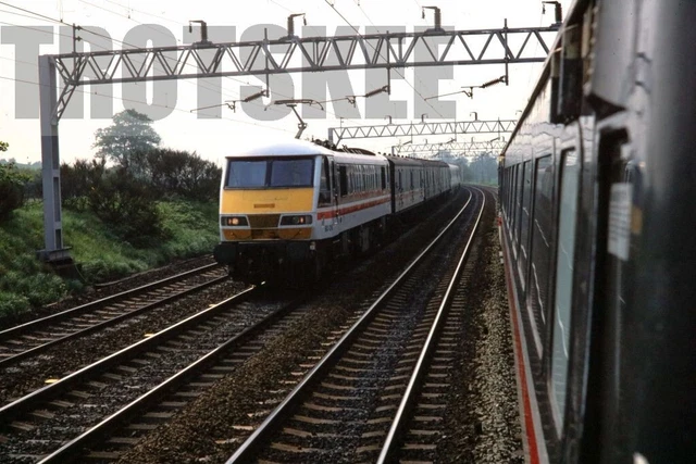 35MM SLIDE BR British Railways Electric Loco Class 90 90016 1989 ...