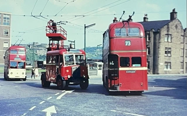 ORIGINAL 35MM TROLLEY Bus Engineers Fixing Cables Dated Early 1970’s £3 ...