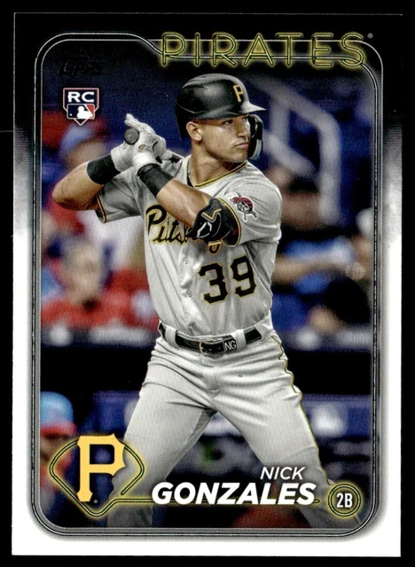 CARTA ROOKIE NICK Gonzales 2024 Topps 1 Serie RC #168 Pittsburgh ...