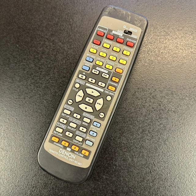 DENON RC-897 REMOTE Control for AV Amplifier Genuine IR Controller £21. ...