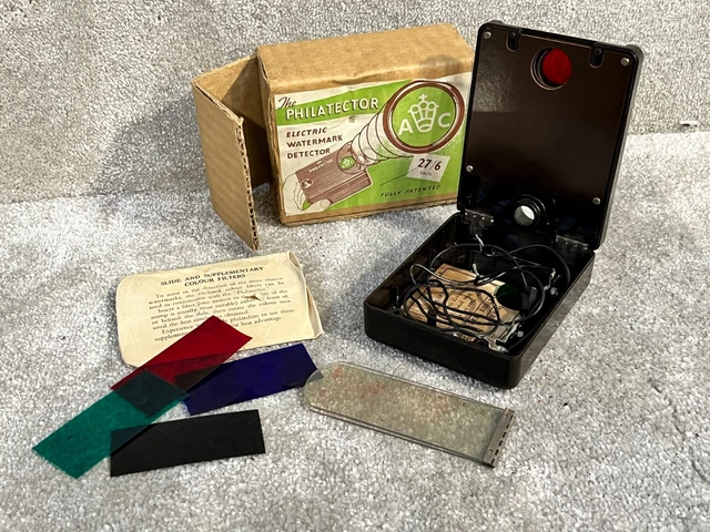 VINTAGE THE PHILATECTOR Electric Watermark Detector £22.99 - PicClick UK