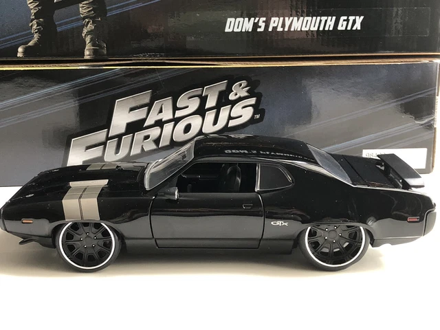 JADA FAST AND Furious Dom's Plymouth Gtx Black 1:24 No Box $11.95 ...