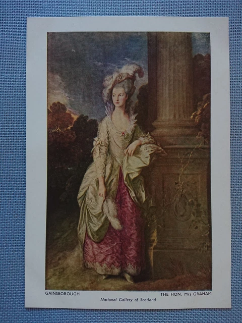 OLD POSTCARD AK Thomas Gainsborough The Honourable Mrs.Graham $6.26 ...