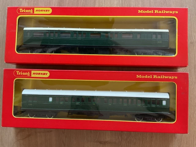TRIANG HORNBY S.R. brake composite coach x 2 £21.48 - PicClick UK