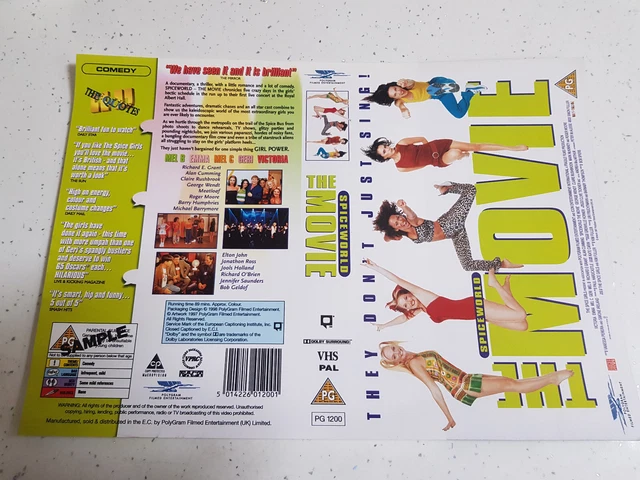 SPICEWORLD THE MOVIE - Sample VHS Video Sleeve - Large Box Spice Girls ...