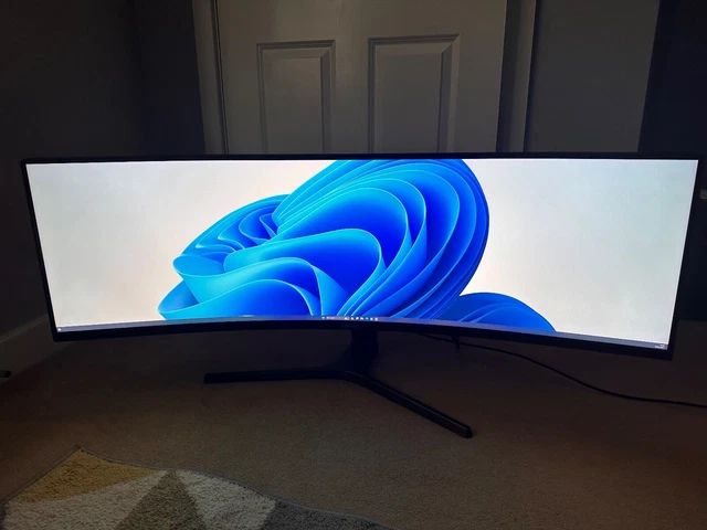 SAMSUNG CRG9 LC49RG9 49" 32:9 UltraWide Curved QLED Gaming Monitor ...