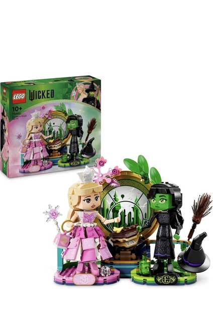 LEGO WICKED ELPHABA & Glinda Figures, Building Toy Set for 10 Plus Year ...