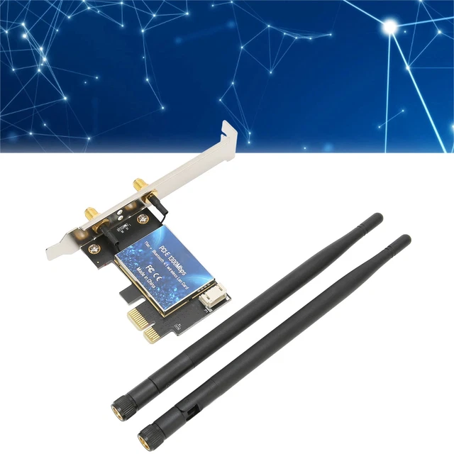 PCIE WIRELESS ADAPTER 5dBi High Gain 4.1 PCIE Wifi Card Fast $35.08 ...
