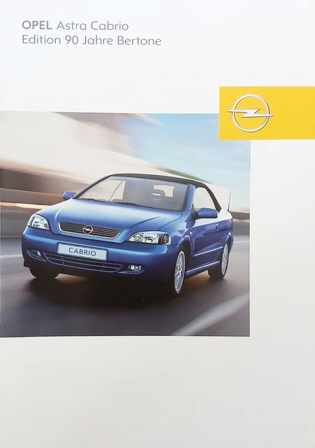 OPEL ASTRA BERTONE 03/01 Prospekt Brochure Broszura Folleto Catalogue EUR 6,19 - PicClick DE