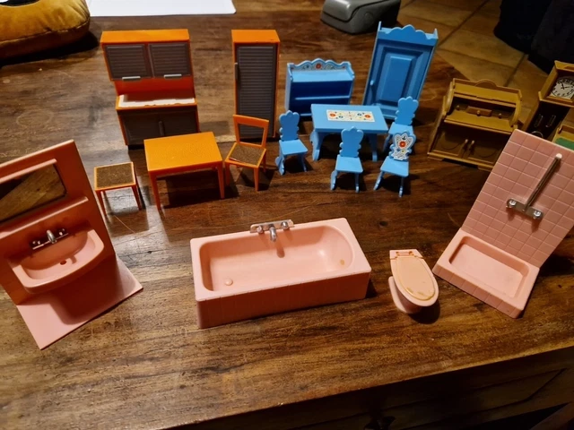 MEUBLES POUR MAISON De Poupée En Plastique JEAN EUR 15,00 - PicClick FR